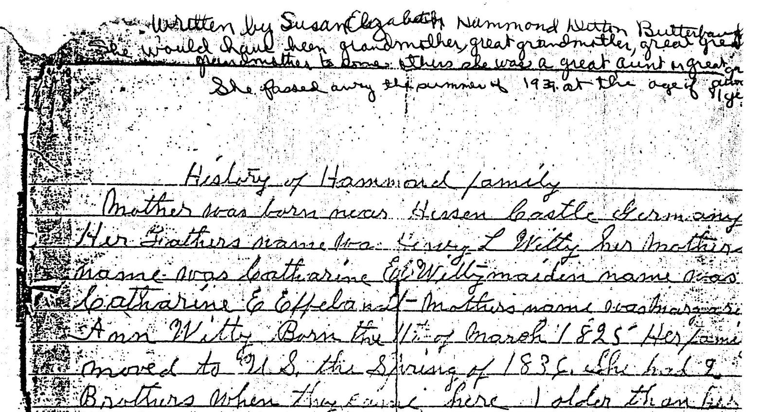 Hammond Family History 1800's - HorsesAndCars.com - A Hammond family ...